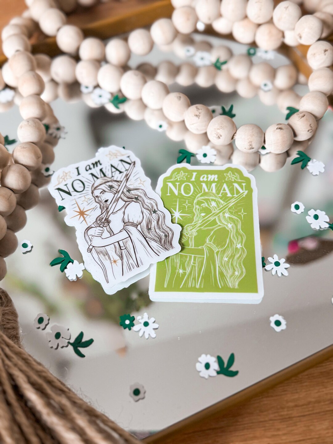 I Am No Man Eowyn Vinyl Sticker | Clear Sticker for Kindle, Tumbler ...