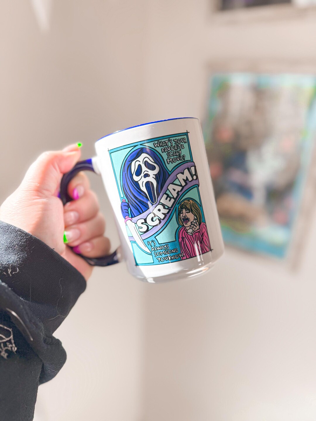 Scream Ceramic Mug | 11 Oz, 15 Oz - Etsy