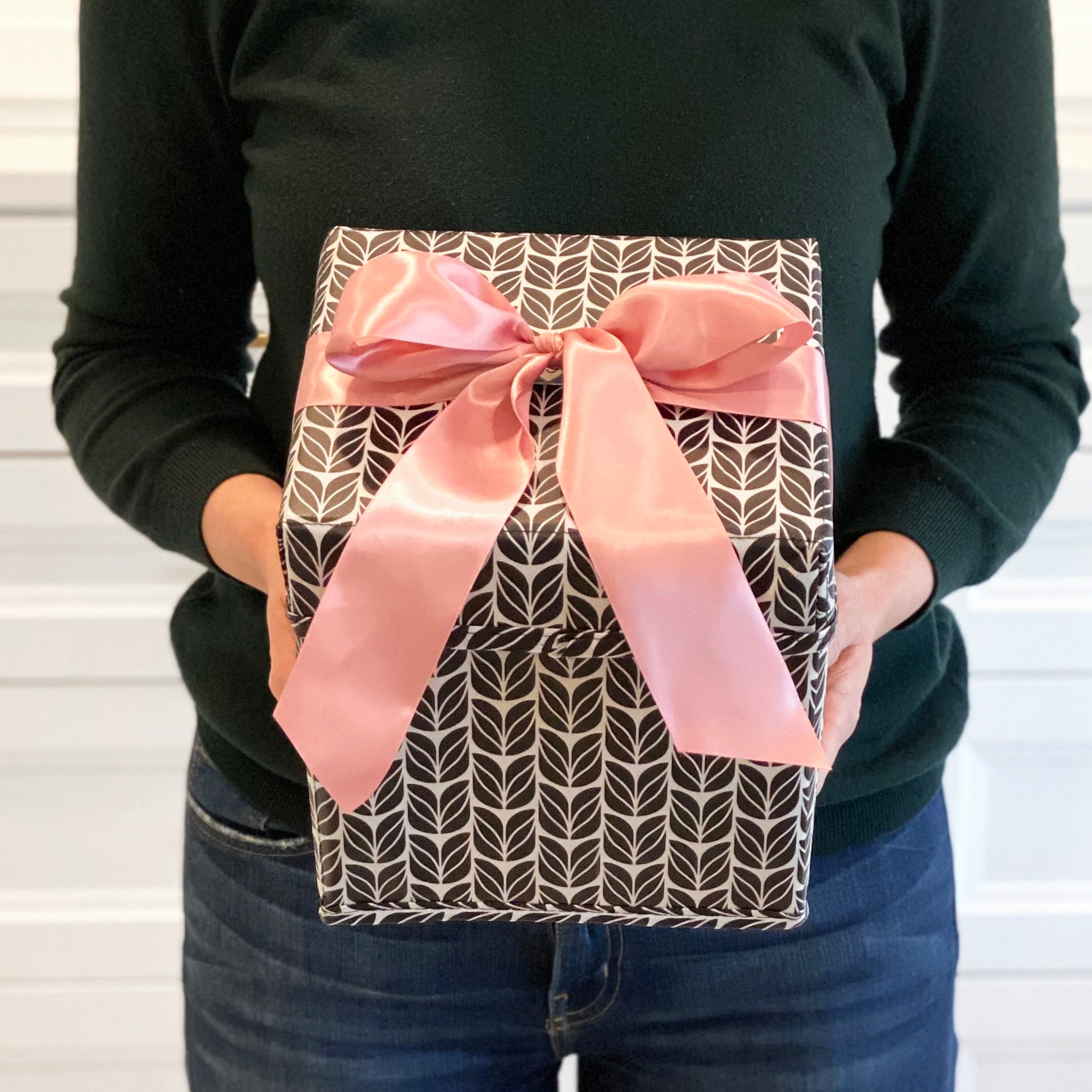 2 Design Options : Small 8" Reusable Gift Box Collapsible With Satin ...