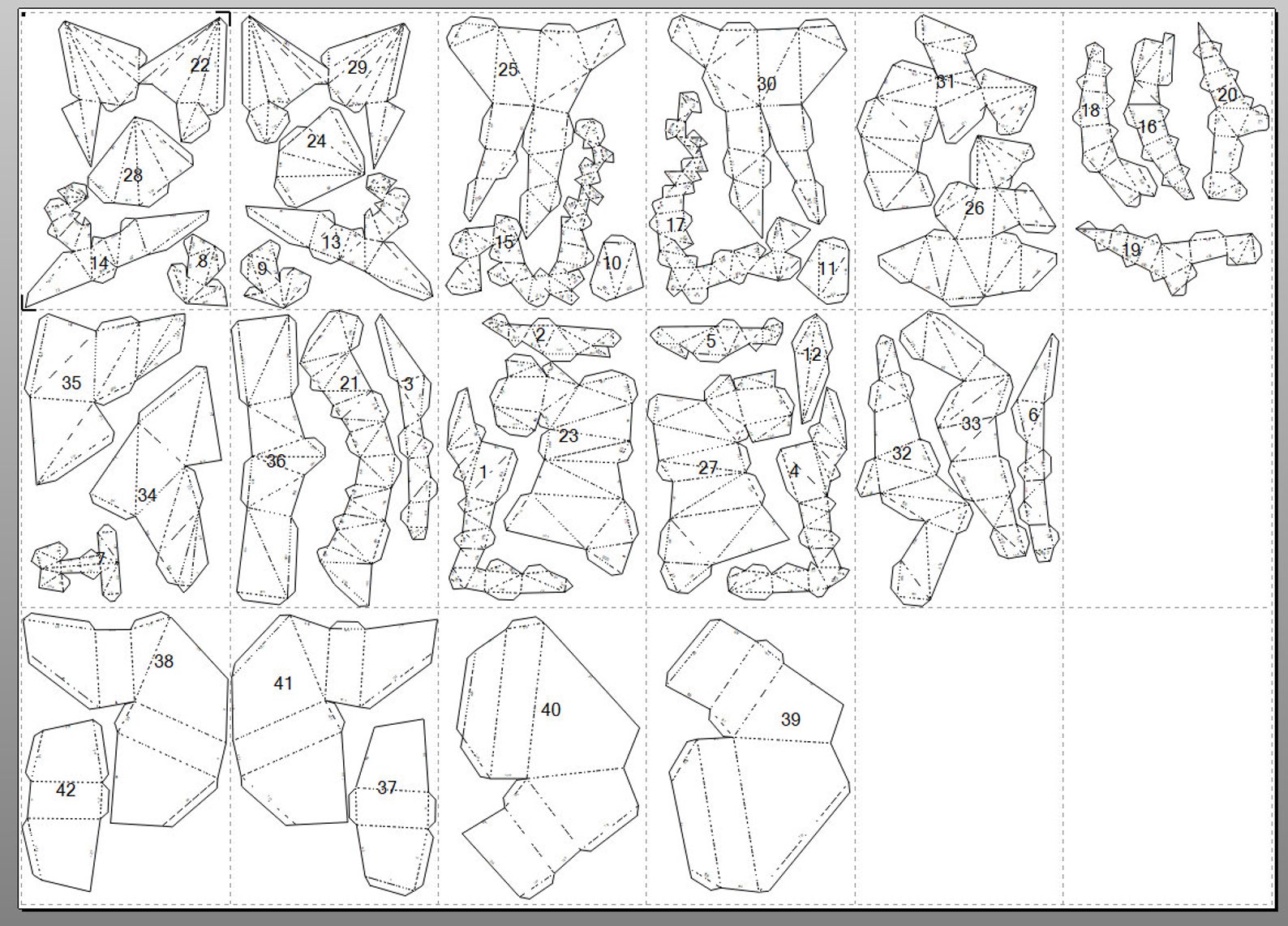 Papercraft Dragon SVG PDF. Paper Craft Dragon Model Dragon - Etsy