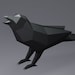 Ravenx4 Papercraft Raven SVG PDF Template Paper Statue - Etsy