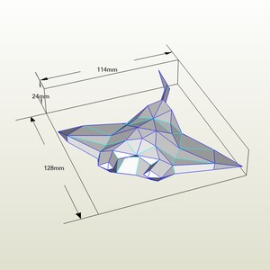 Papercraft Manta Ray Family, PDF-SVG, 3D Papercraft Template, Low Poly ...