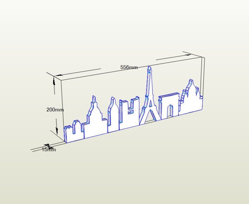 Papercraft Paris Eiffel Tower Papercraft Low Poly Printable - Etsy