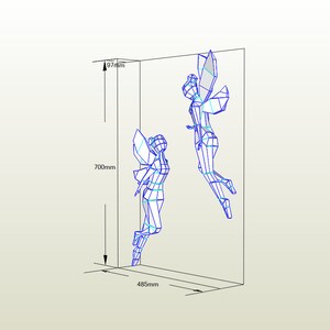 Papercraft Fairies Women Model, SVG, PDF, Papercraft Women, Papercraft ...