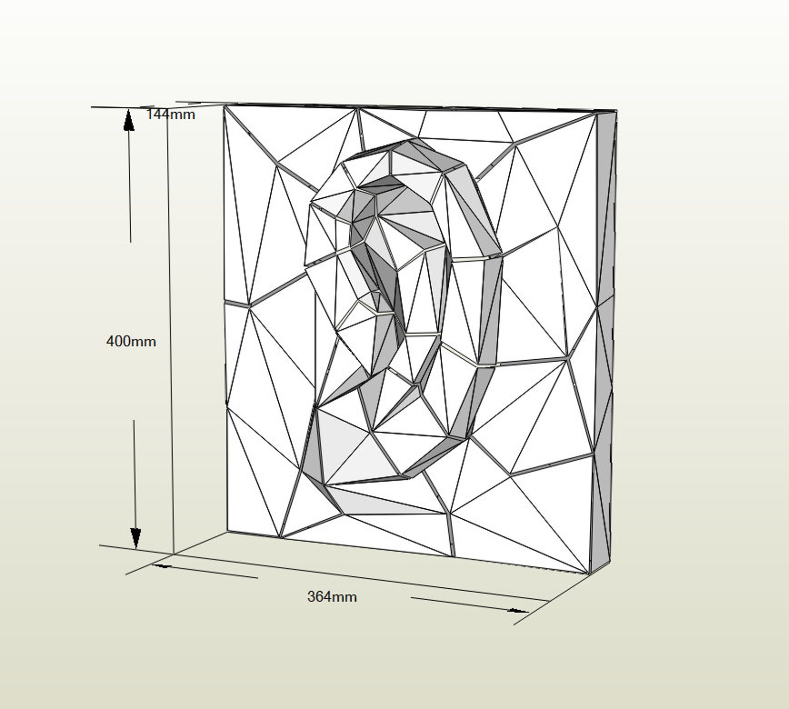 Papercraft Ear, Svg, Pdf Cricut Paper Craft Davids Ear, Ear Pdf ...