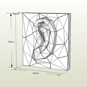 Michelangelo's David Ear Papercraft, 3D Wall Sculpture (SVG, PDF) - Etsy