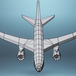 Papercraft Airplane Hanging , PDF SVG, Papercraft Low Poly, Paper Plane Sky Sculpture, Space ...