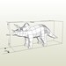 Triceratops Papercraft Dinosaur Papercraft Sculpture - Etsy