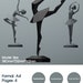 Ballerina Papercraft Sculpture, Low Poly 3D Decor (PDF TEMPLATE) - Etsy