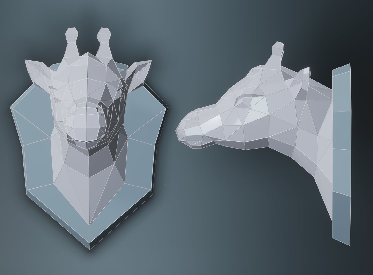 Papercraft Giraffe SVG PDF Paper Craft Giraffe Model - Etsy