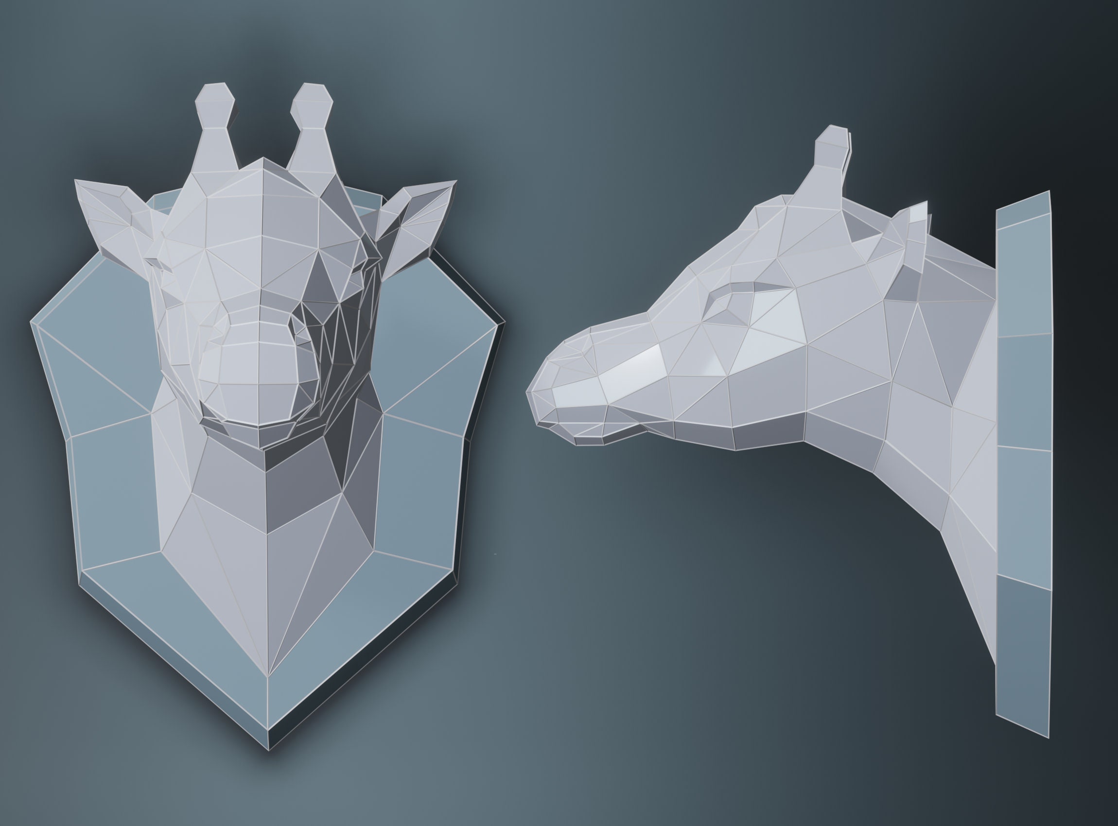 Papercraft Giraffe SVG PDF Paper Craft Giraffe Model - Etsy