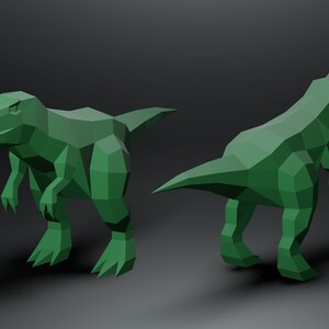 Dinosaurs Set X4 Papercraft, Dinosaur Papercraft Sculpture, Triceratops ...