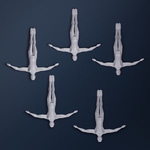 Papercraft Diver Dubai Mall SVG-PDF Crea tu propio buzo de - Etsy México