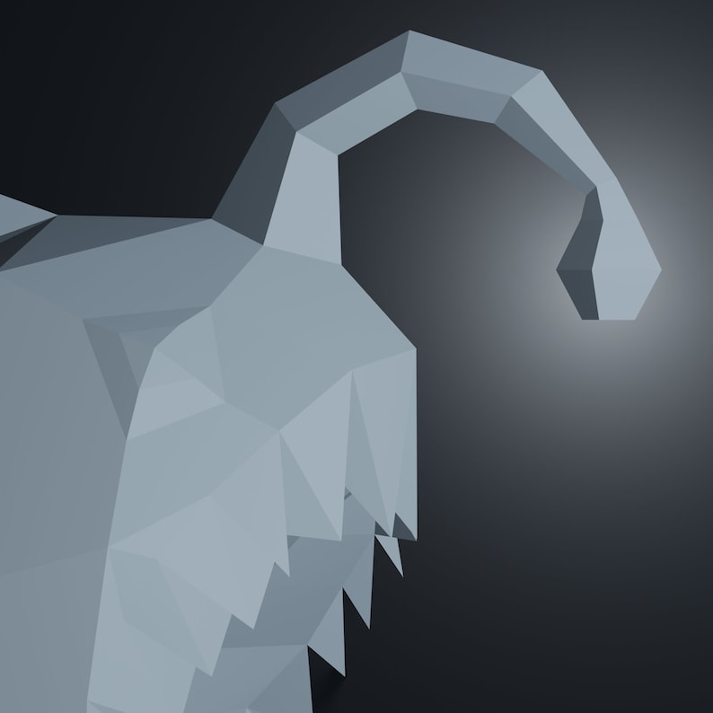 Papercraft Angler Fish SVG PDF Cricut Digital Template - Etsy