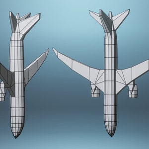 Papercraft Airplane Hanging , PDF SVG, Papercraft Low Poly, Paper Plane ...