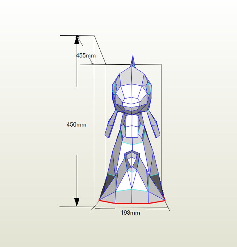 WHALE PAPERCRAFT Orca on Wave Animal 3D Low Poly Paper | Etsy