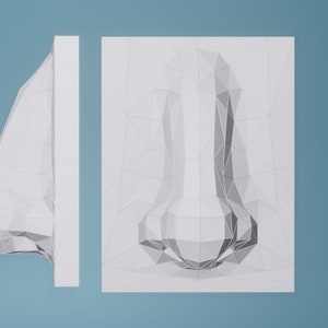 Papercraft Nose, Svg, Pdf Cricut Paper Craft Davids Nose, Nose Pdf ...