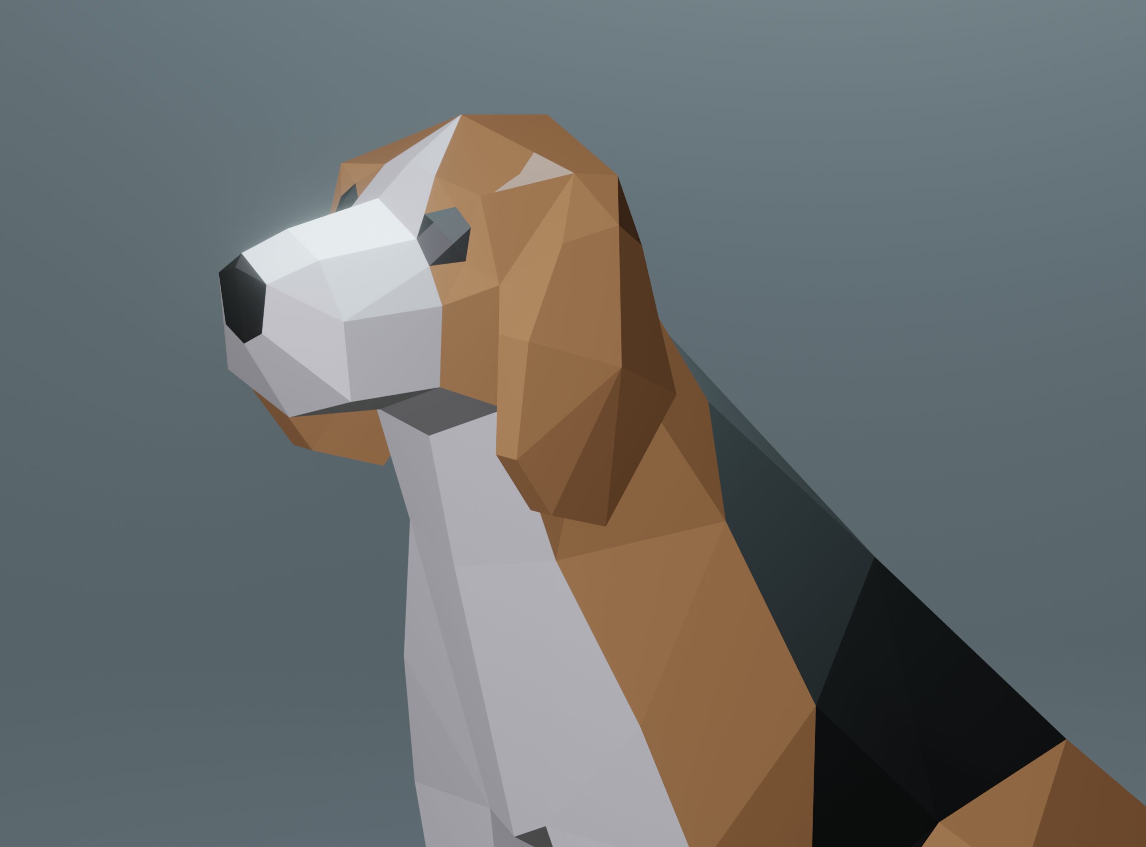 Papercraft Beagle SVG PDF. Paper Craft Dog Model Beagle PDF - Etsy
