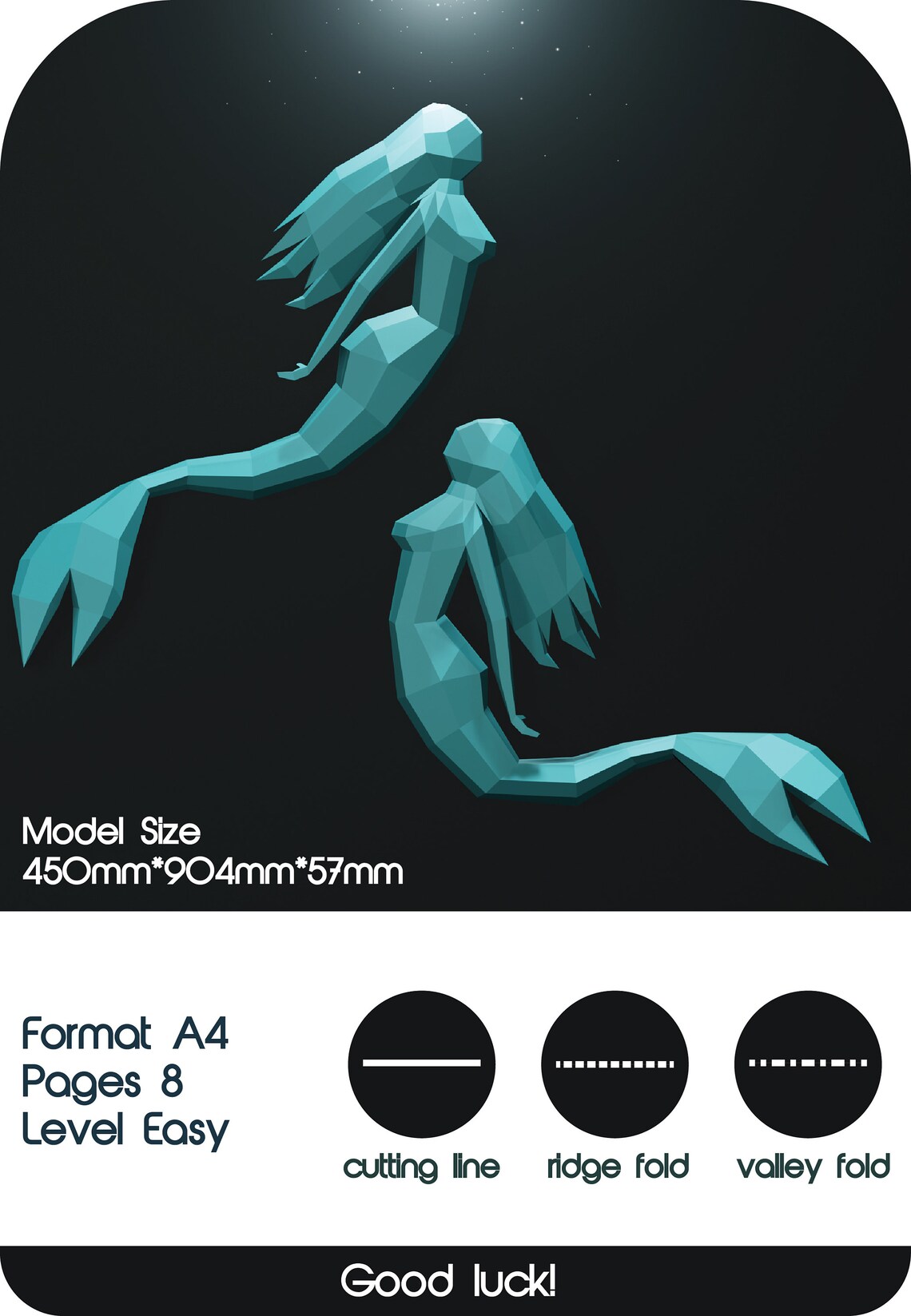 Mermaids Papercraft Wall Sculpture Papercraft Women - Etsy