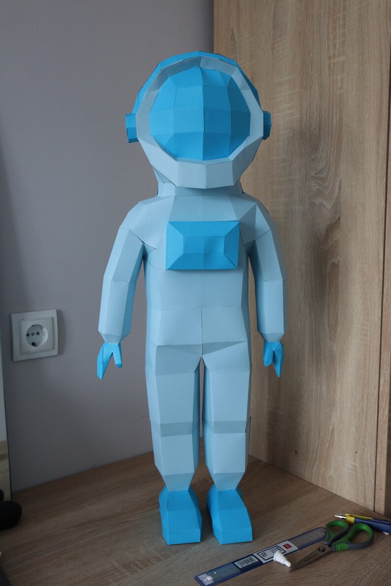 Papercraft Astronaut SVG PDF DXF Spaceman 3D Paper Model - Etsy Australia