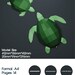 Papercraft Turtles SVG PDF Paper Craft Turtle Model - Etsy