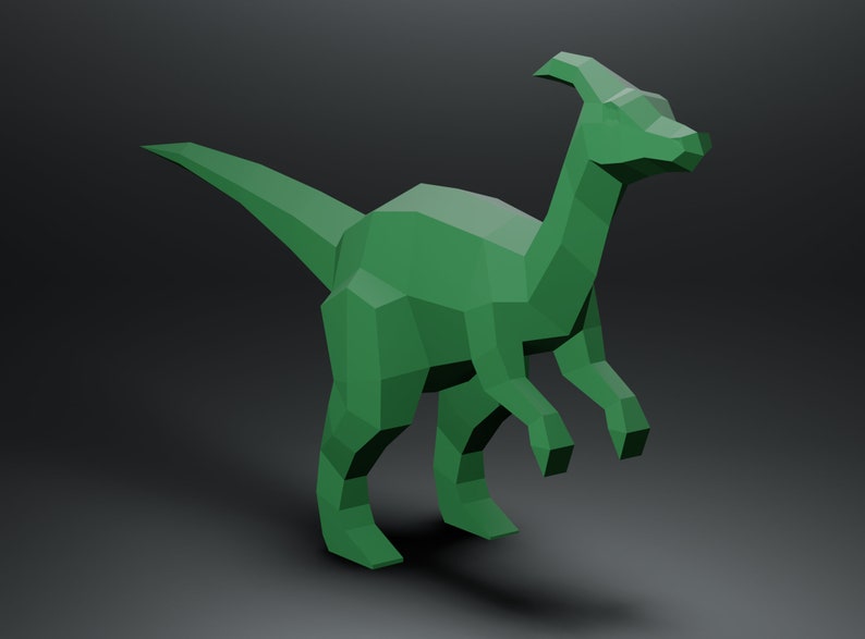 Dinosaur Papercraft Sculpture Triceratops Origami Jurassic - Etsy