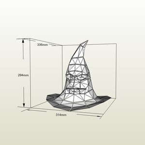 Papercraft Sorting Hat DIY Template, Papercraft Garry Potter, Witch ...