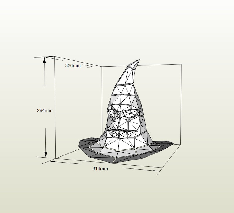 Papercraft Sorting Hat DIY Template Papercraft Garry Potter - Etsy ...