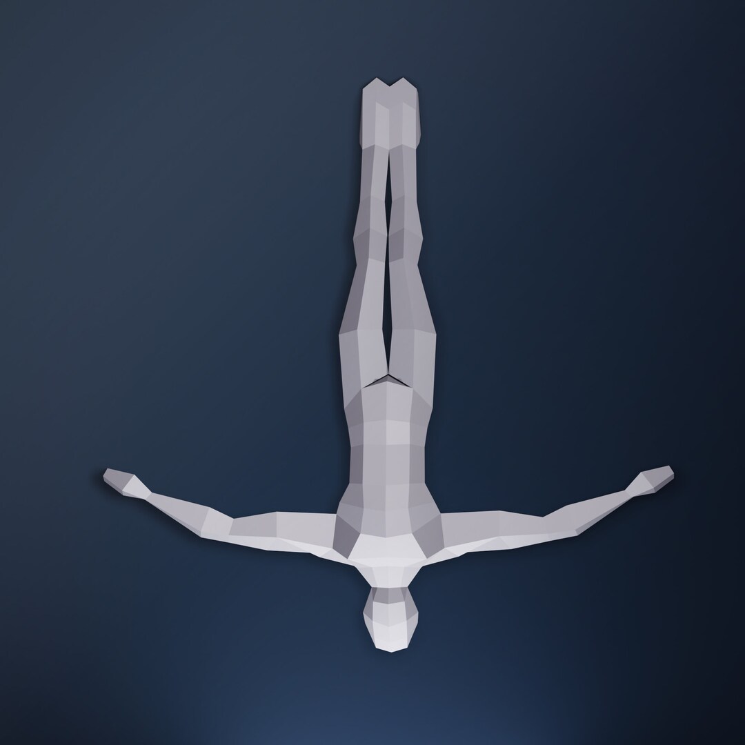 Papercraft Diver (dubai Mall), SVG-PDF, Create Your Own 3D Papercraft ...