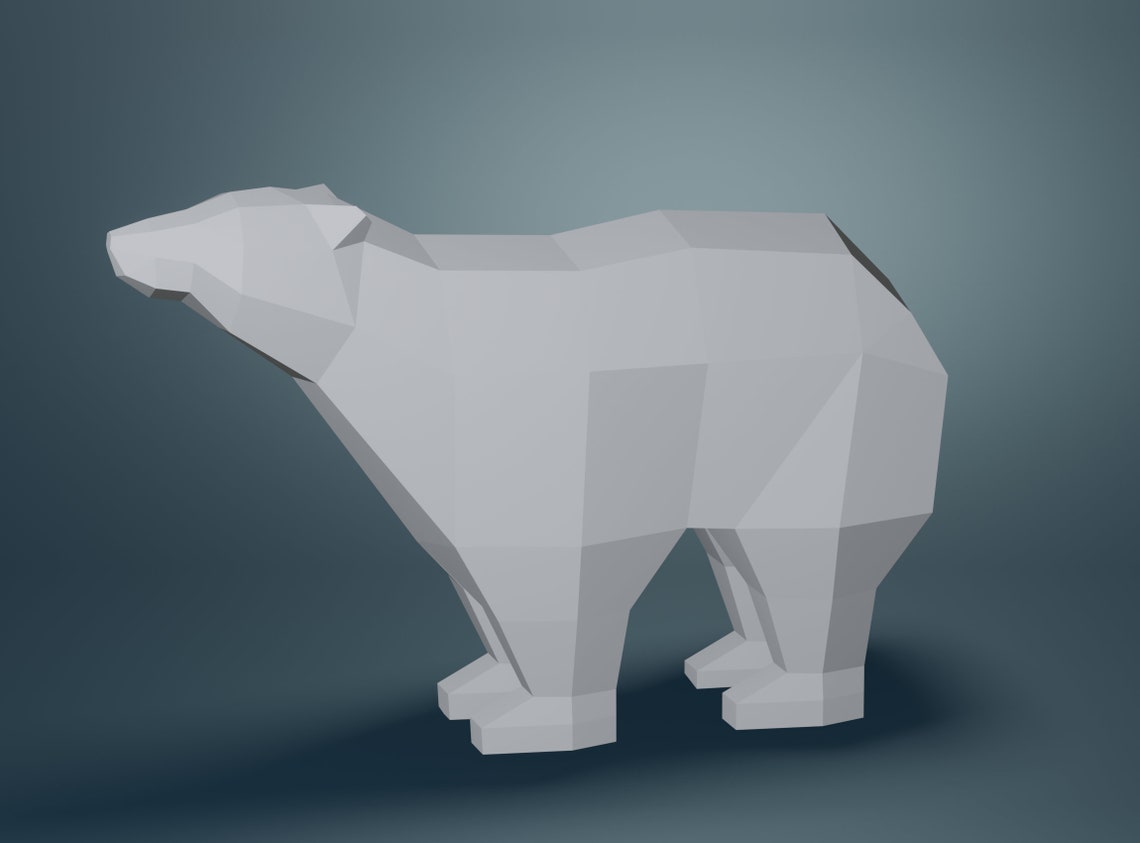 Bearx4 Papercraft SVG PDF Cricut Digital Template - Etsy