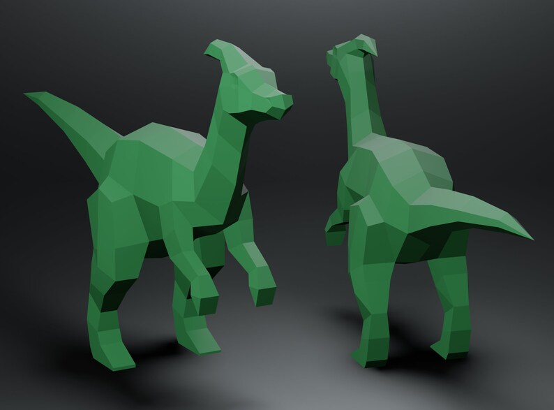 Dinosaur Papercraft Sculpture Triceratops Origami Jurassic - Etsy