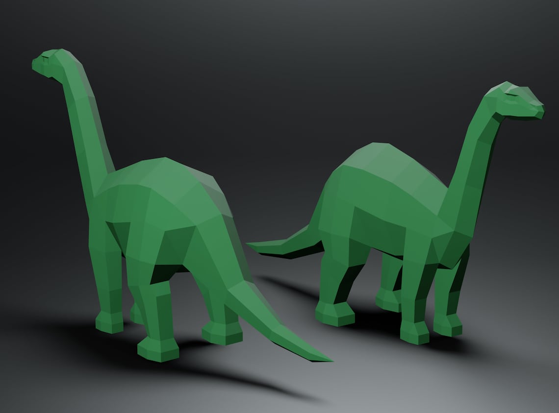 Brachiosaurus Papercraft Brontosaurus Paper Model - Etsy