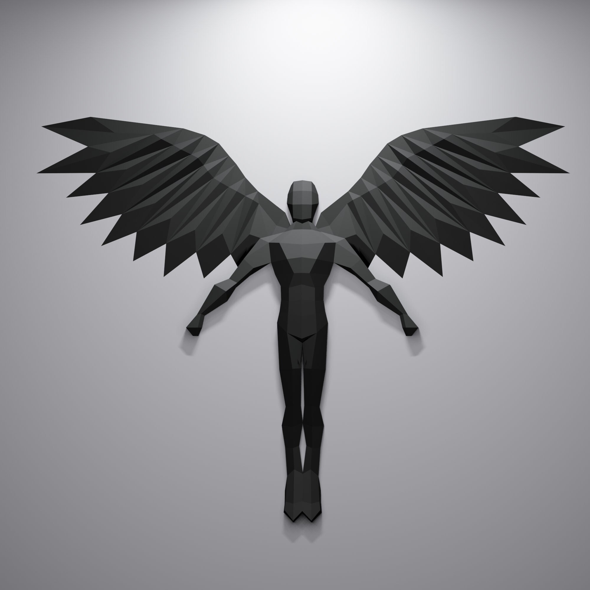 Angel Papercraft Wall Sculpture PDF-SVG Papercraft Man - Etsy Singapore