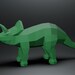 Triceratops Papercraft Dinosaur Papercraft Sculpture - Etsy