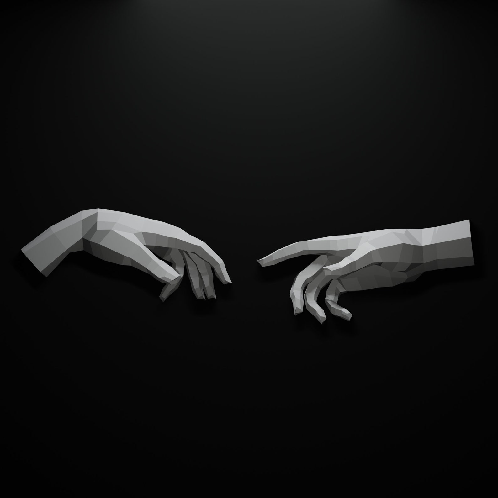 Papercraft Adam's Hand Wall Sculpture PDF SVG 3D - Etsy