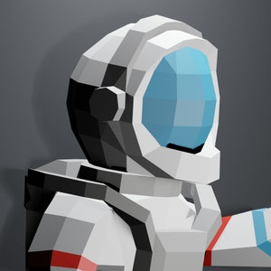 Paper Craft Astronaut, SVG PDF, Spaceman 3D Paper Model, Paper Craft ...