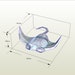 Papercraft Manta Ray Family, PDF-SVG, 3D Papercraft Template, Low Poly ...