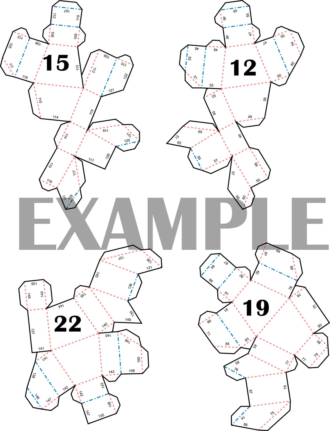 Papercraft Angler Fish SVG PDF Cricut Digital Template - Etsy