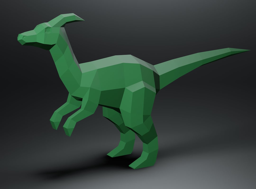 Dinosaur Papercraft Sculpture Triceratops Origami Jurassic - Etsy