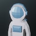 Papercraft Astronaut SVG PDF DXF Spaceman 3D Paper Model - Etsy