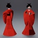 Papercraft Geisha 4 Collection Japanese Woman, SVG, DXF, PDF, Low Poly ...