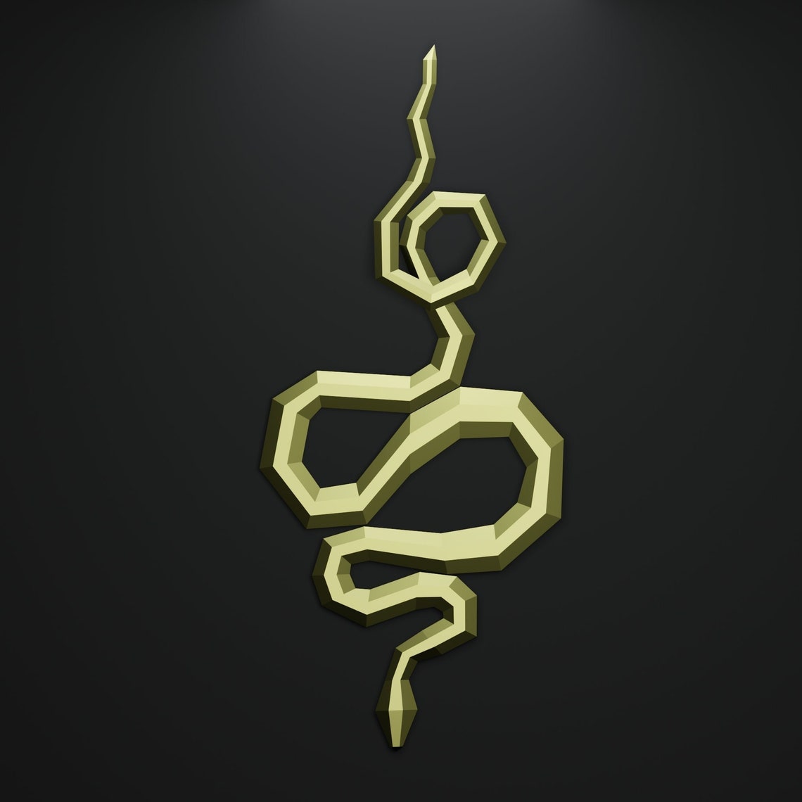 Snake Papercraft Wall PDF-SVG-DXF Pepakura Lowpoly Low - Etsy