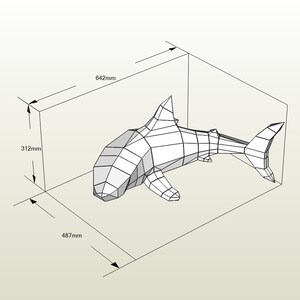 Shark Papercraft Model DIY, PDF,SVG, Download and Make Your Own ...