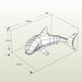 Shark Papercraft Model DIY, 3D Paper Sculpture (PDF/SVG) - Etsy