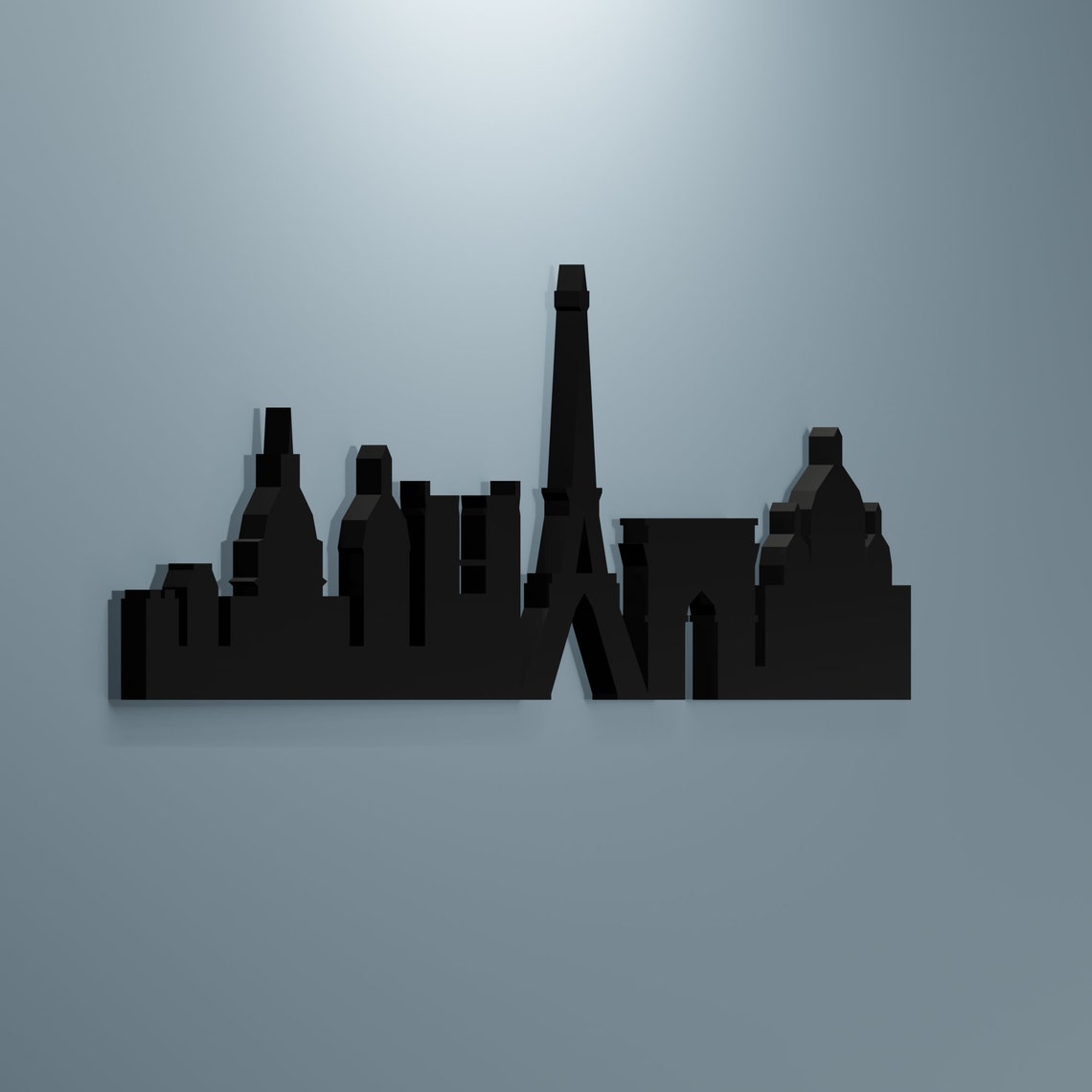 Papercraft Paris Eiffel Tower Papercraft Low Poly Printable - Etsy