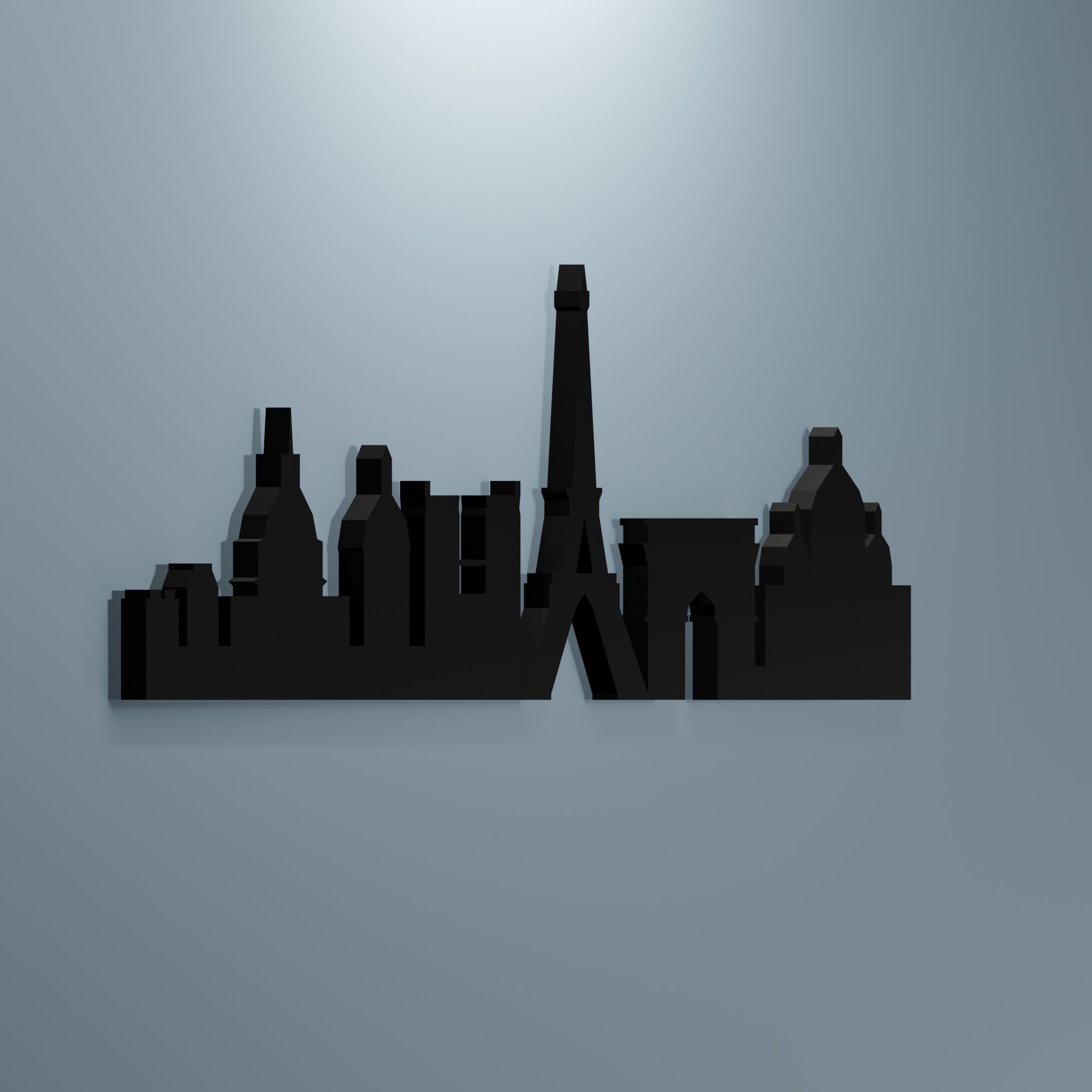 Papercraft Paris, Eiffel Tower Papercraft Low Poly Printable DIY ...