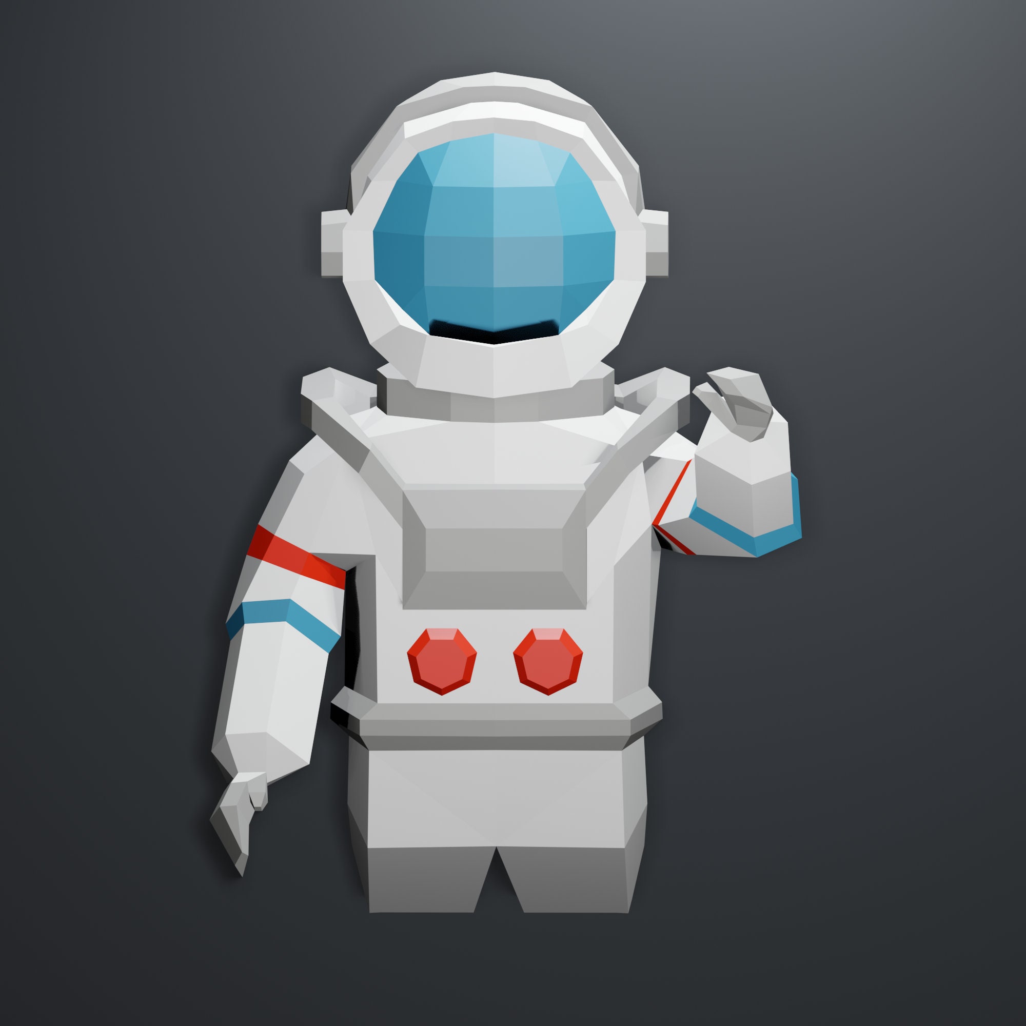 Paper Craft Astronaut SVG PDF Spaceman 3D Paper Model Paper - Etsy