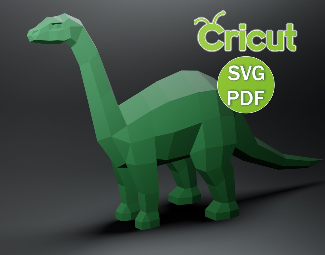 Brachiosaurus Papercraft, Brontosaurus Paper Model, Papercraft, Low ...