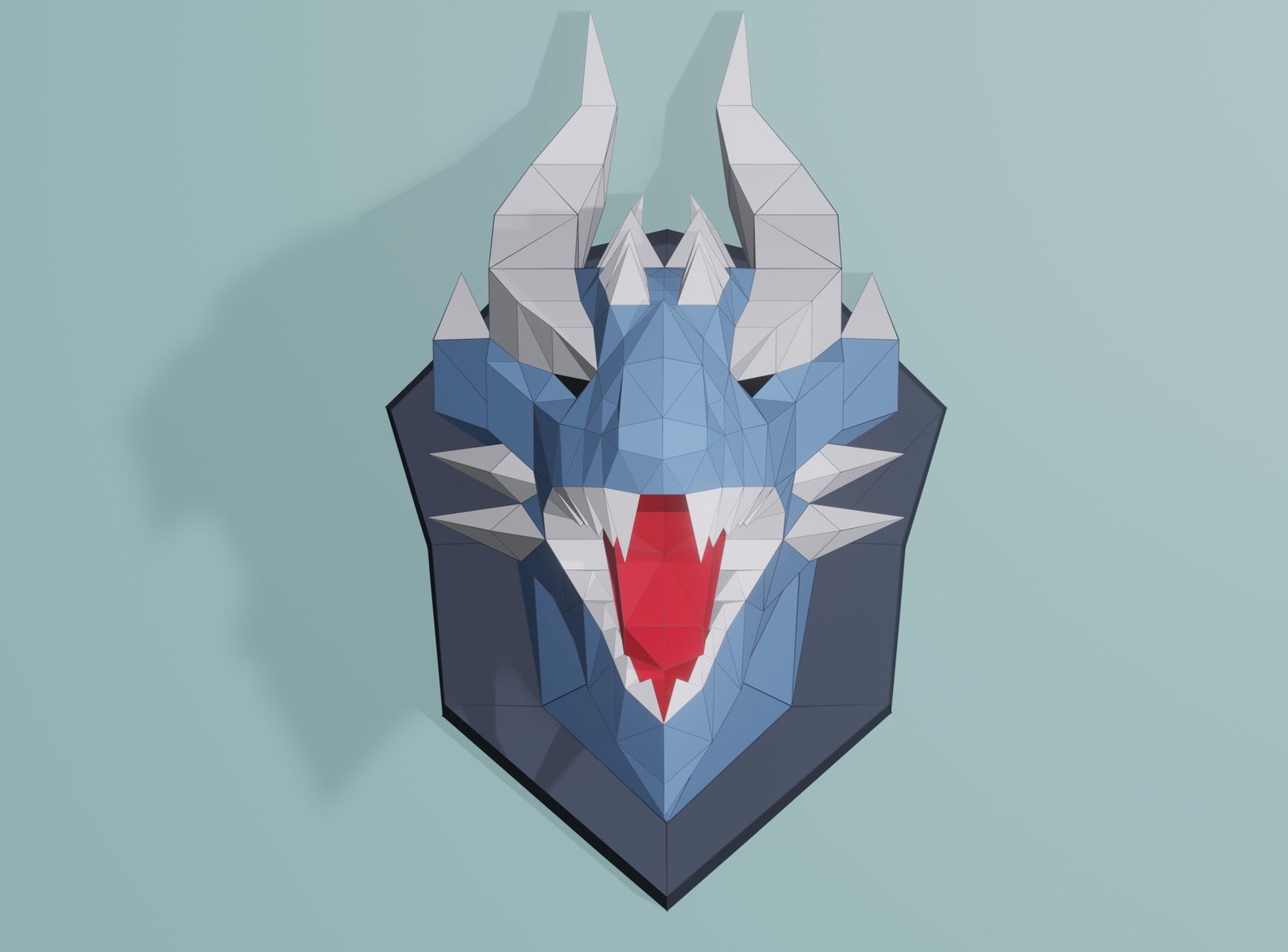 Papercraft Dragon SVG PDF. Paper Craft Dragon Model Dragon - Etsy