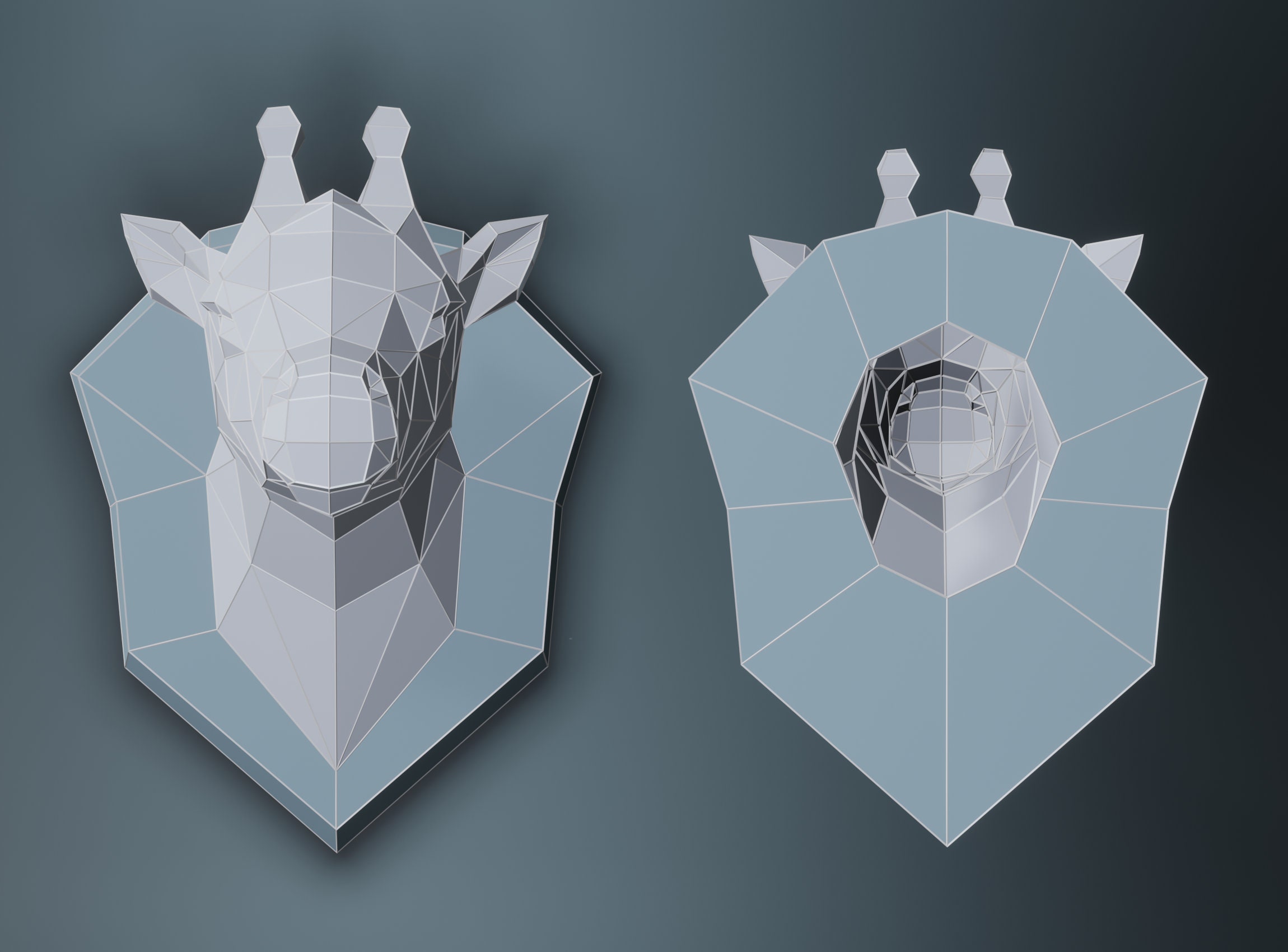 Papercraft Giraffe SVG PDF Paper Craft Giraffe Model - Etsy